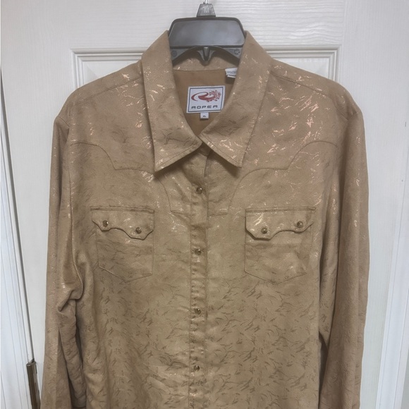 Roper | Tops | Vtg Roper Suede Western Shirt With Snaps | Poshmark